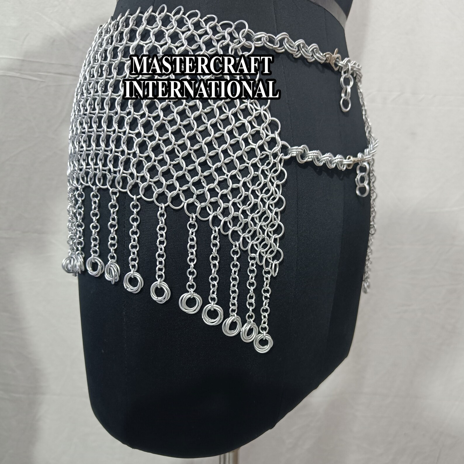 Chainmail Belt/mini Skirt Aluminum Side Chain Layers Small Rings ...