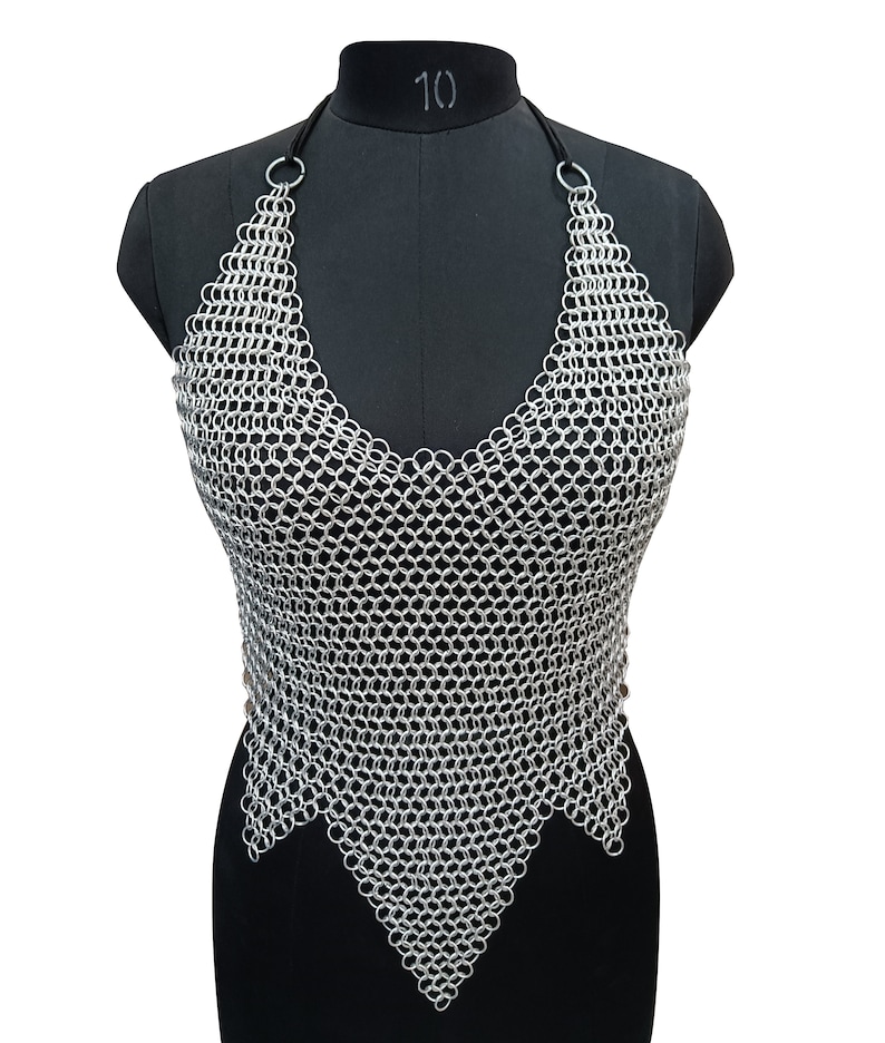 Medieval Chainmail Top Aluminum Butted Ring Rave Outfit Handmade ...