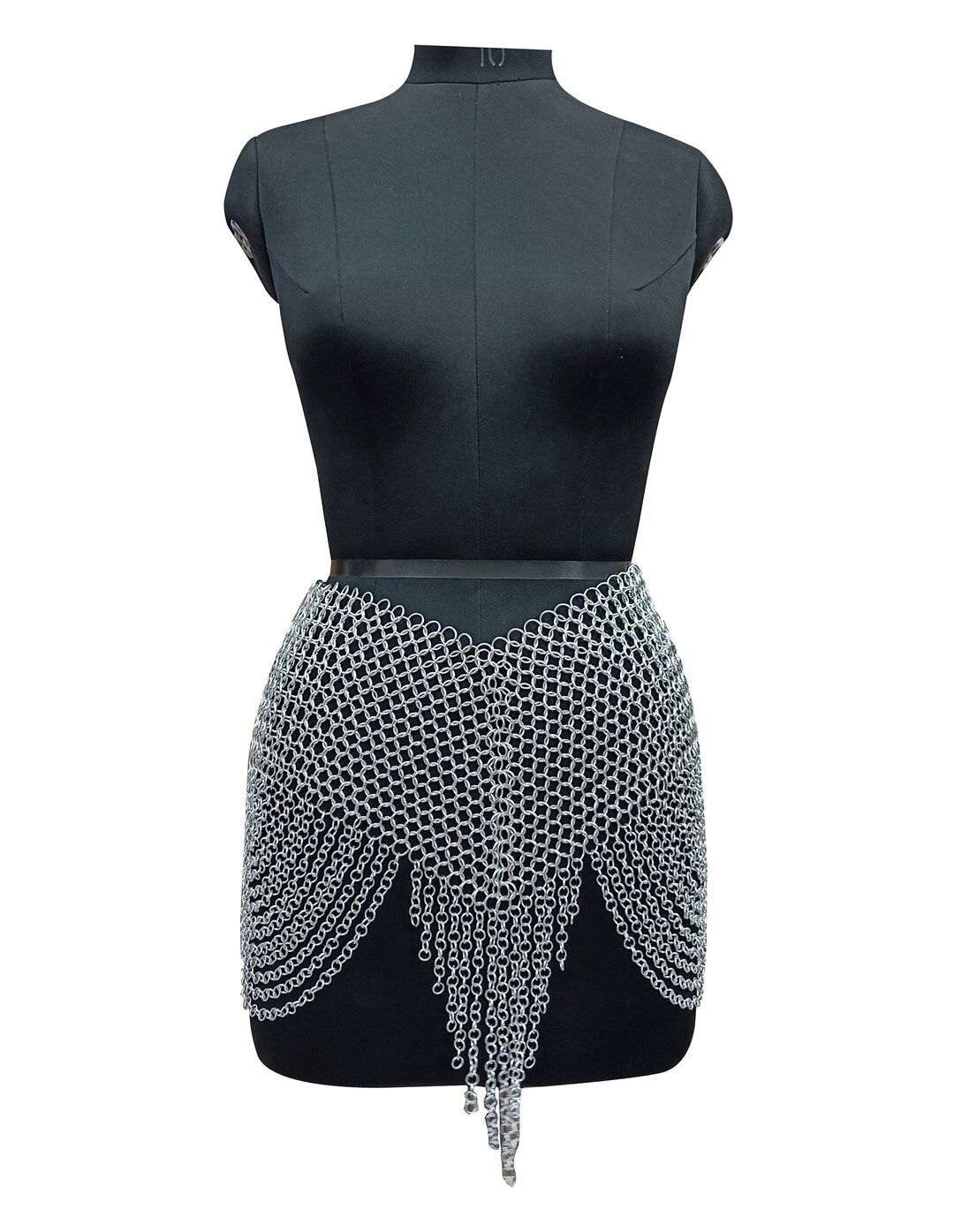Chainmail Skirt Fancy Costume Handmade Cosplay Chainmail Fringed Skirt ...