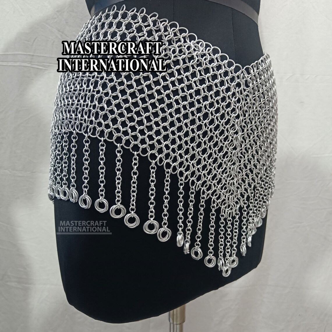 Chainmail Belt/mini Skirt Aluminum Side Chain Layers Small Rings ...