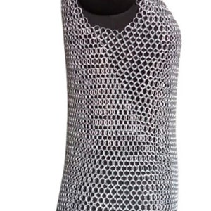 Chainmail Top, Halter Neck Metal Aluminum Butted Ring Medieval Cosplay ...