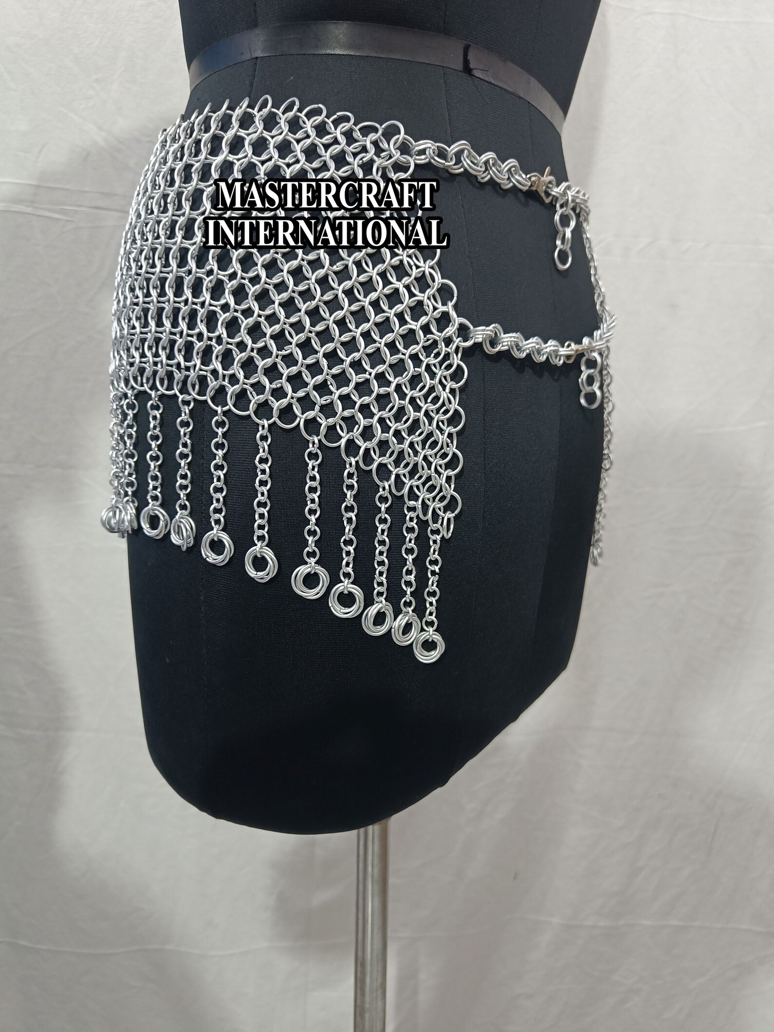 Chainmail Belt/mini Skirt Aluminum Side Chain Layers Small Rings ...