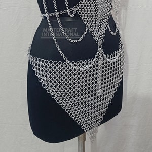 Chainmail Top and Skirt Aluminum Butted Ring Chain Layers Fancy and ...