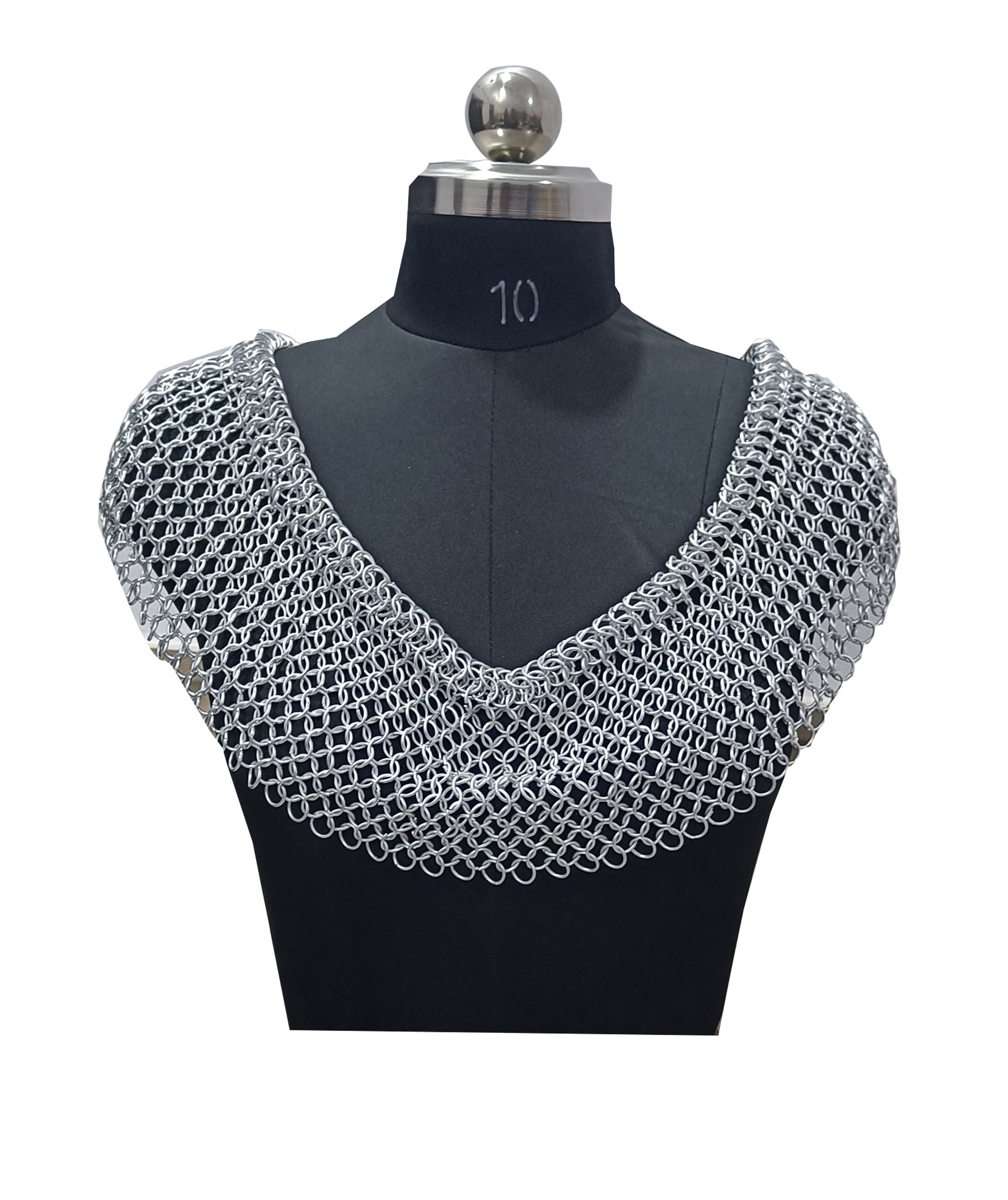 Chainmail Scarf Handmade European Weave Aluminum Butted Ring Shoulder ...