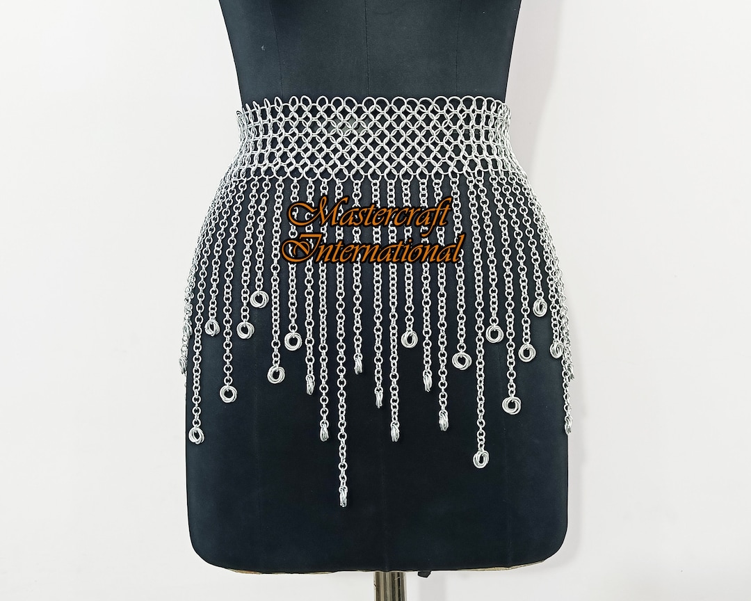 Aluminum Chainmail Mini Skirt Belt, Belly Dance, Ren Faire - Etsy