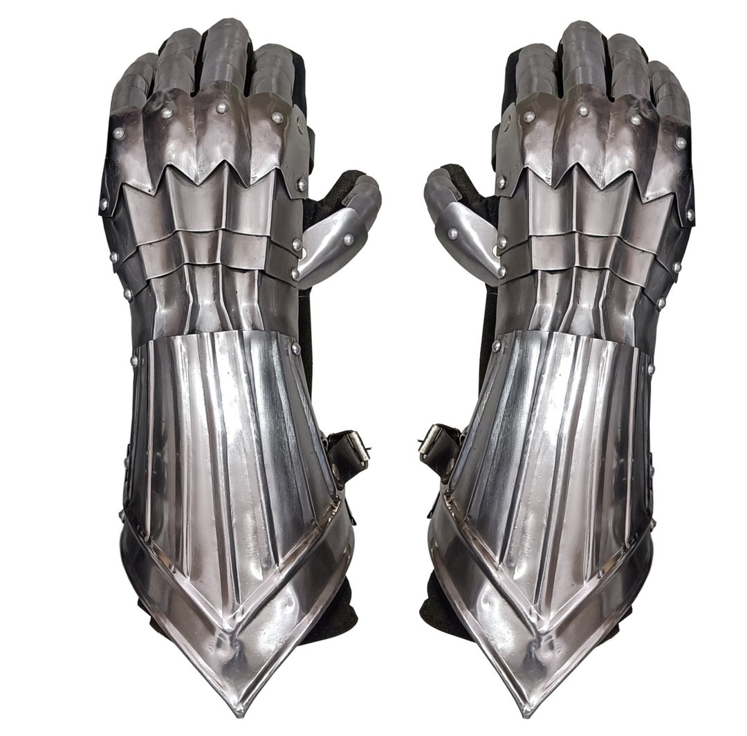 Medieval Nazgul Gauntlets Gloves 18gauge Mild Steel Knight Warrior ...
