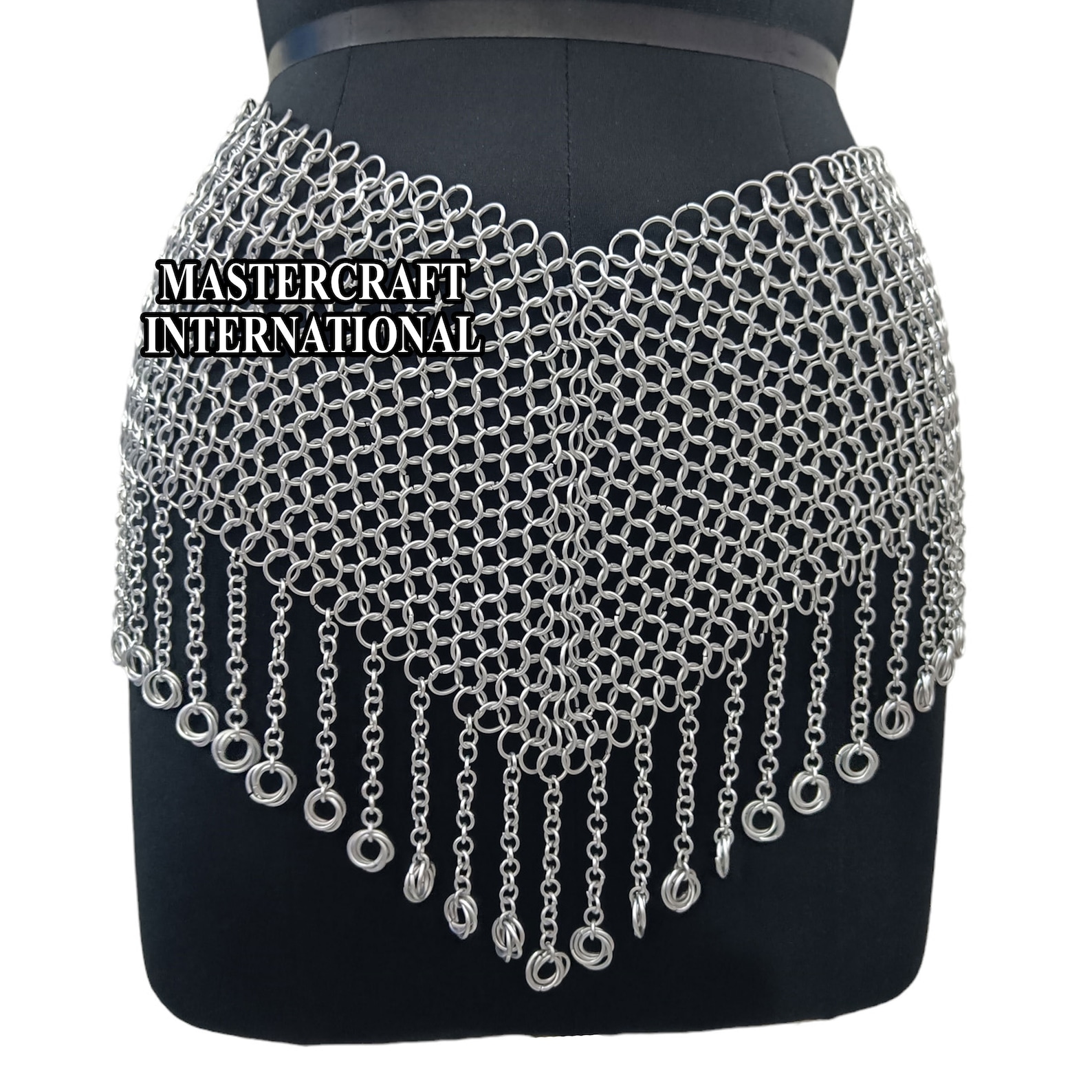 Chainmail Belt/mini Skirt Aluminum Side Chain Layers Small Rings ...