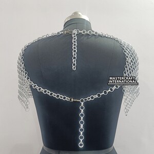 Aluminum Chainmail Collar Butted Ring Shoulder Armor Chainmail Shawl ...