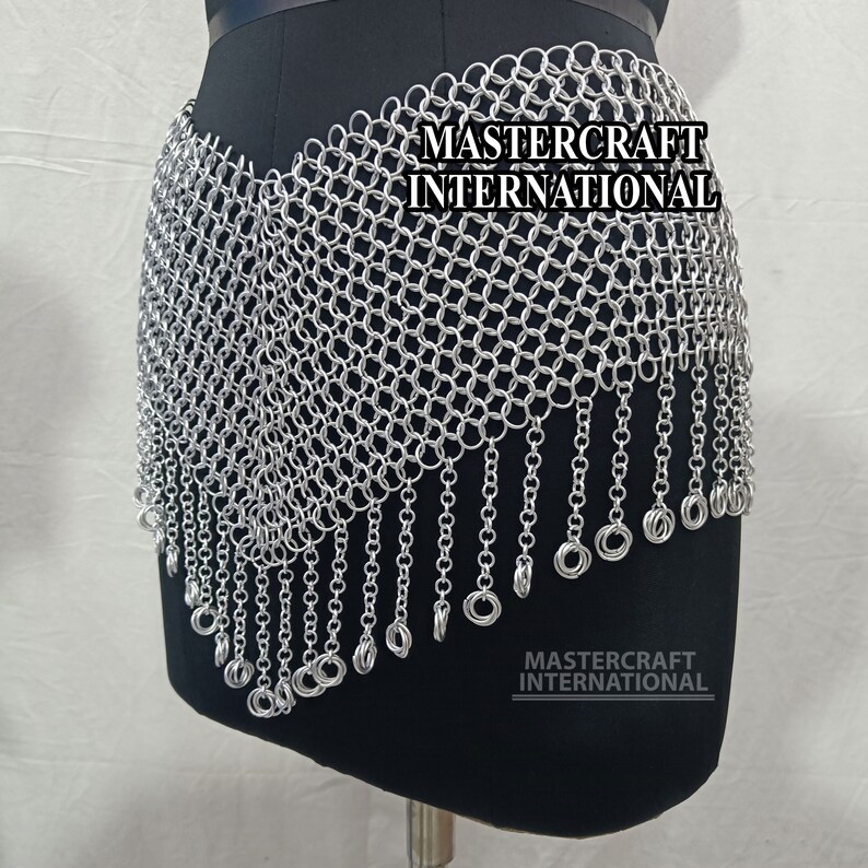 Chainmail Belt/mini Skirt Aluminum Side Chain Layers Small Rings ...
