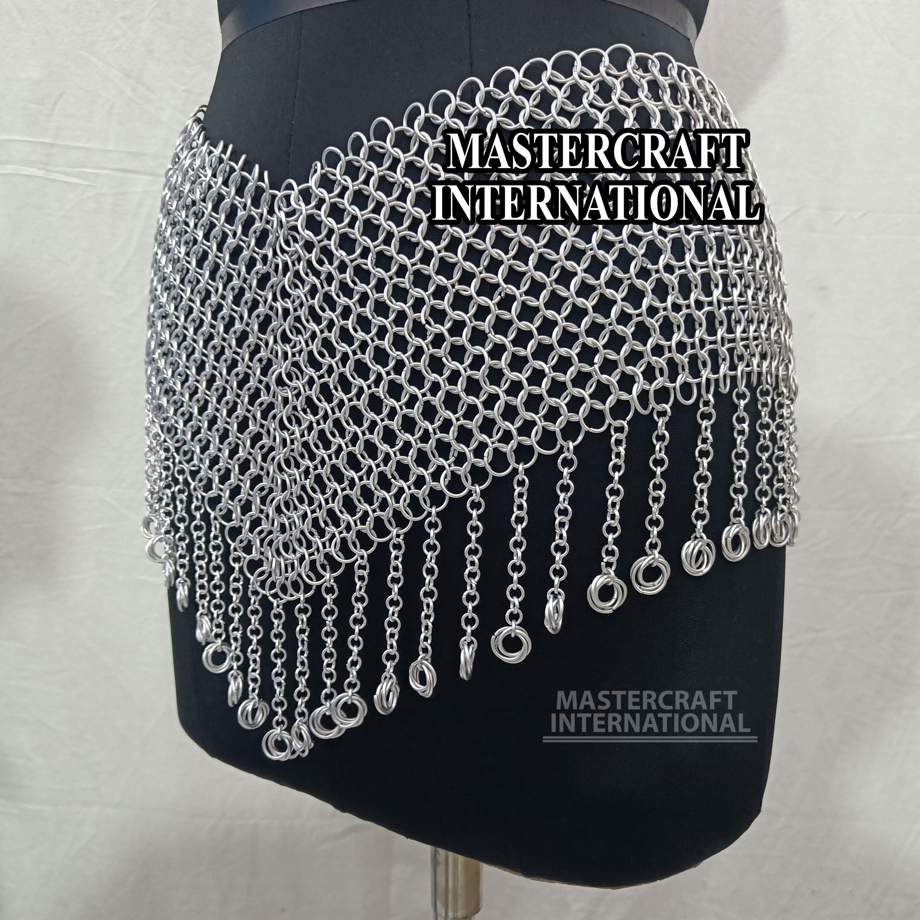 Chainmail Belt/mini Skirt Aluminum Side Chain Layers Small Rings ...