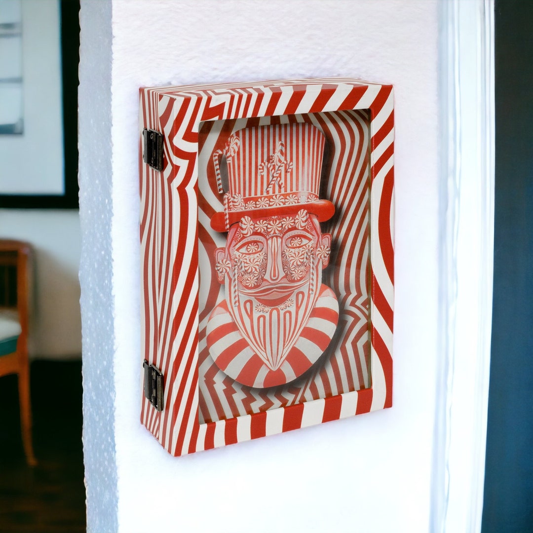 Red & White Carnival Key Storage Book Box Decorative False Book ...