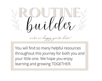 Routine Builder - Etsy