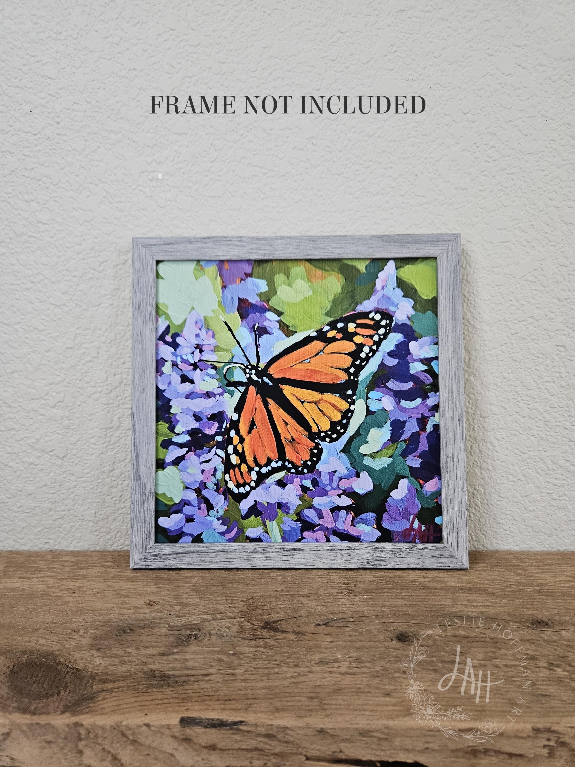 Butterfly Art Print, Monarch Painting, Original Art, Butterfly Artwork ...