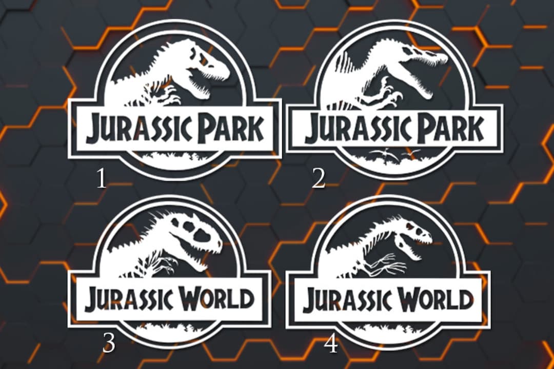 Jurassic Logo Decals - Etsy