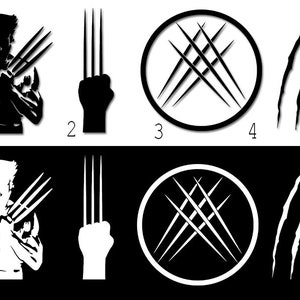 Wolverine Glossy Vinyl Decals: Car, Laptop, Water Bottle - Etsy