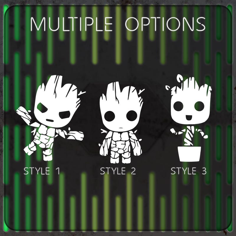Baby Groot Decals - Etsy