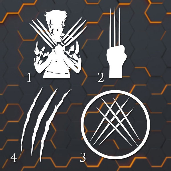Wolverine Claw Decal - Etsy