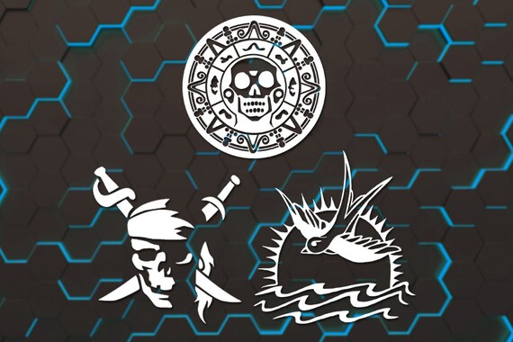 Pirate of the Caribbean Decals - Etsy