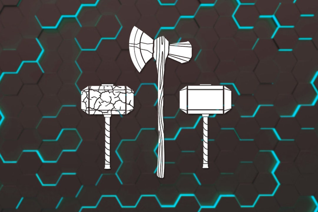 Thor's Hammer Decals - Etsy
