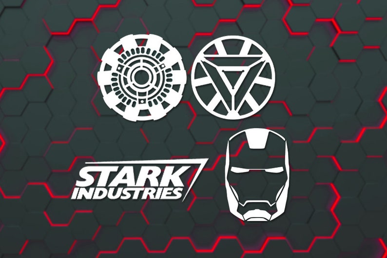 Iron Man Vinyl Decals - Etsy