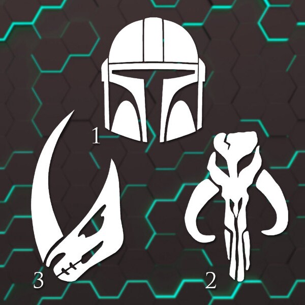 Mandolorian Car Decals - Etsy