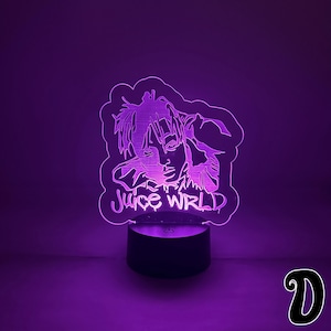 Juice WRLD Acrylic Led Glow Sign - Etsy