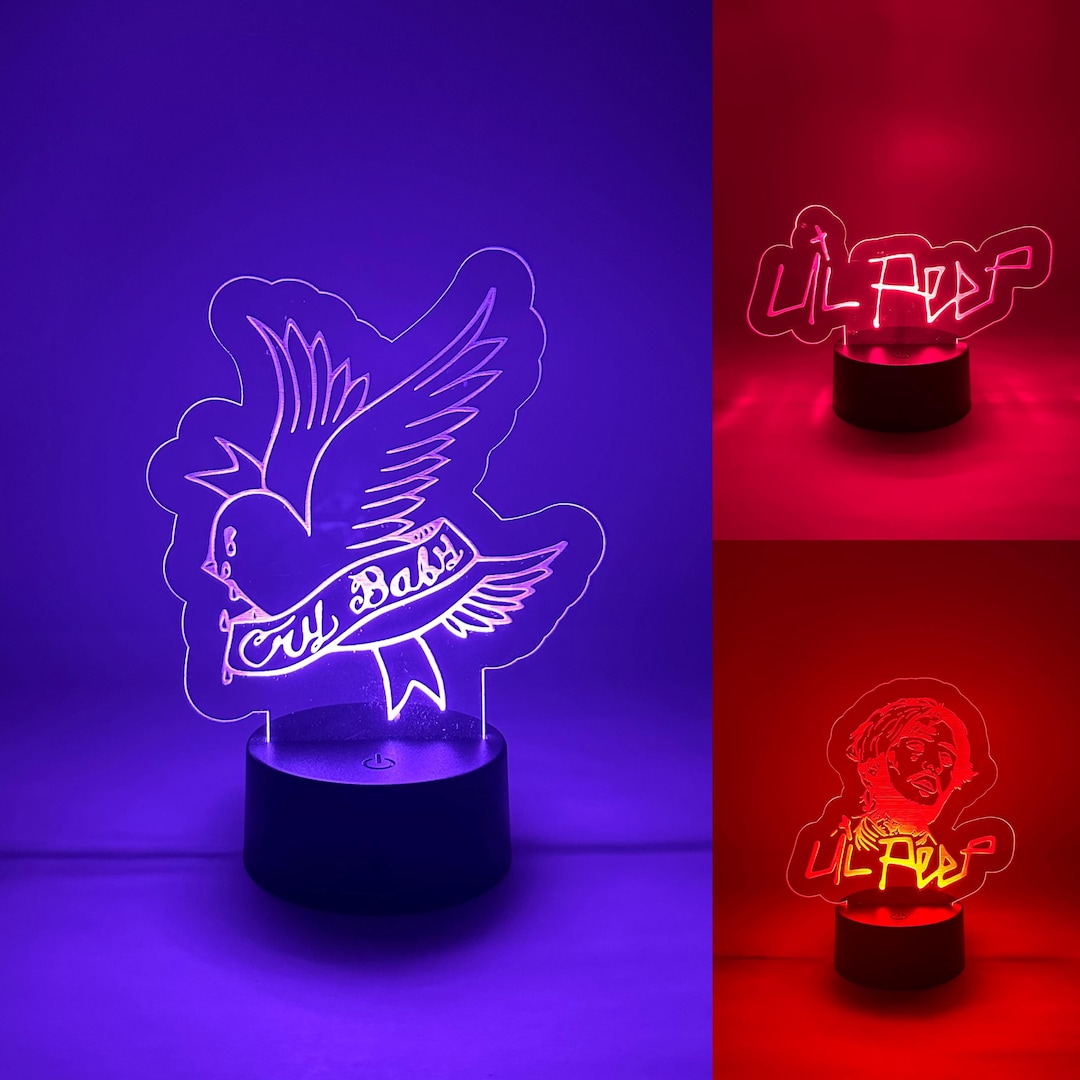 Lil Peep Acrylic Led Glow Sign - Etsy