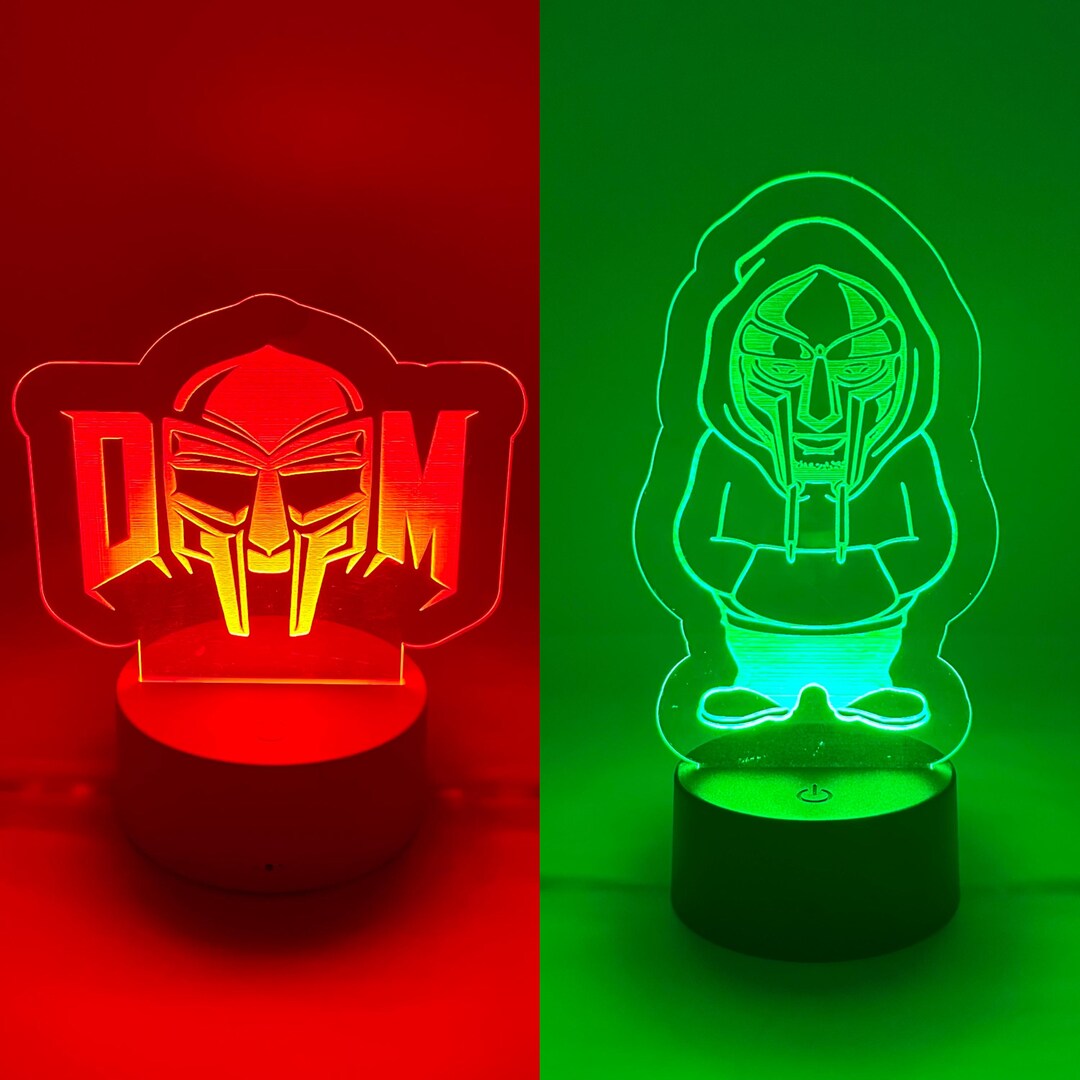 MF DOOM Acrylic Led Glow Sign - Etsy