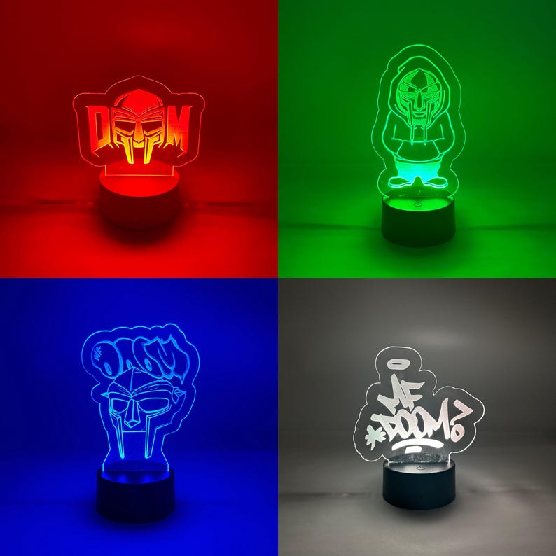 MF DOOM Acrylic Led Glow Sign - Etsy