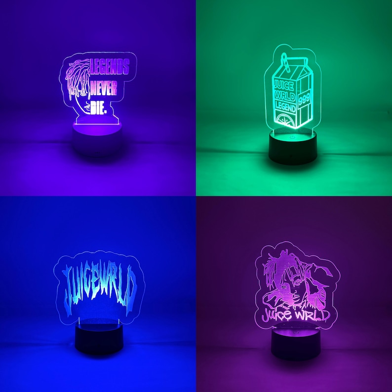 Juice WRLD Acrylic Led Glow Sign - Etsy