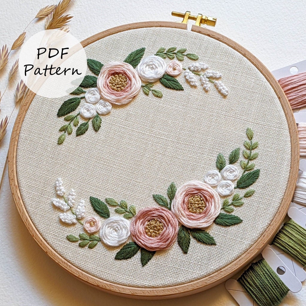 Selected Woven popular skiddish Rose Stitch