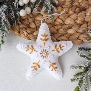 Frosted Glow - Felt Star Ornaments - Hand Embroidery PDF Pattern ...