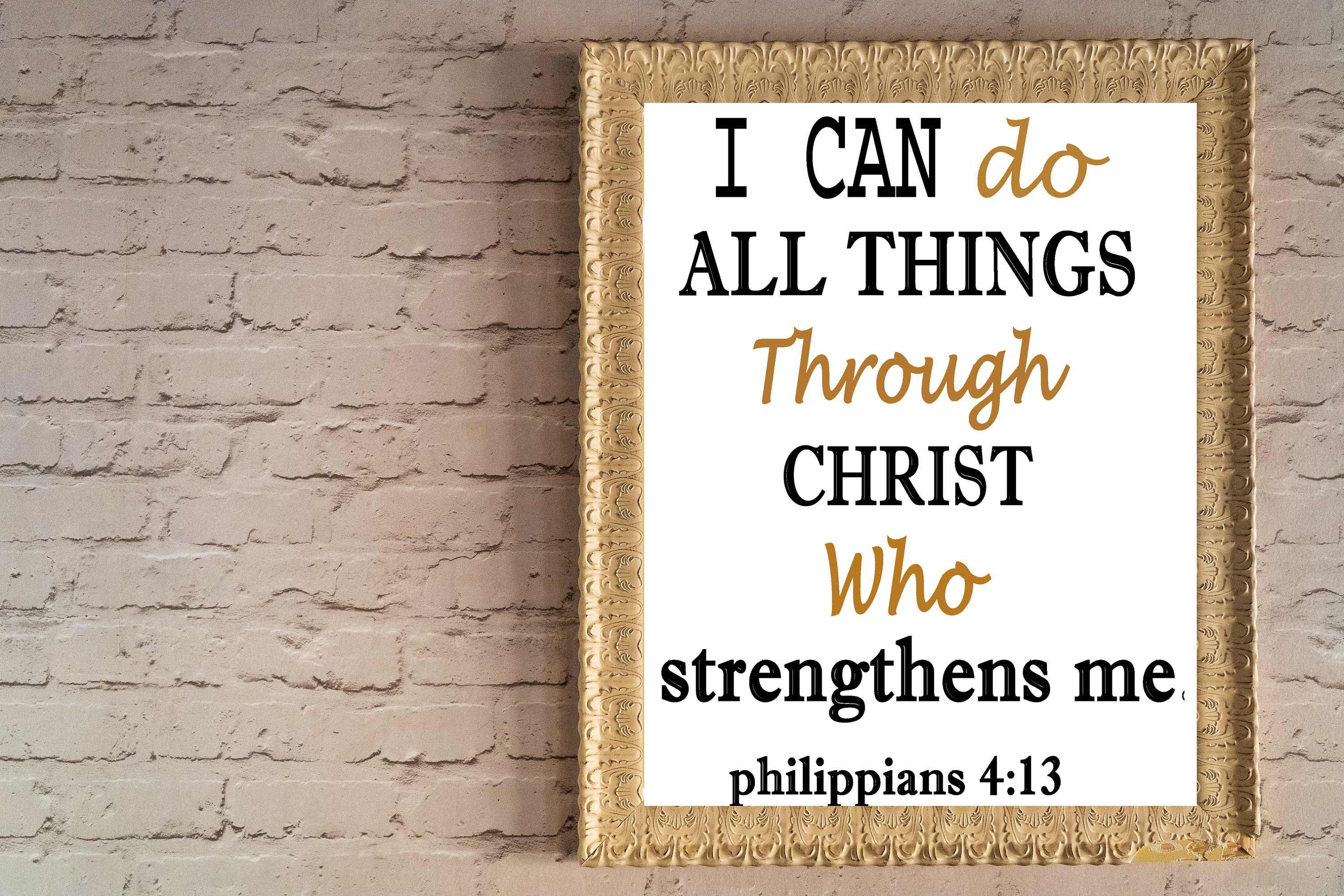 Bible Verse "i Can Do All Things Through Christ, Who Strengthens Me ...