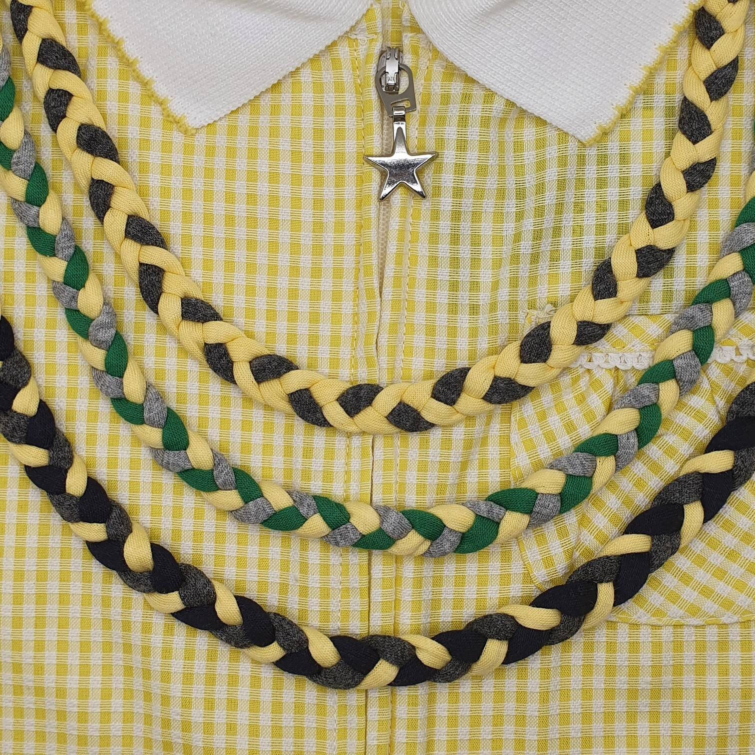 Fabric Chewelry Uniform Colours Fidget Stimming Chew Necklace ADHD ...