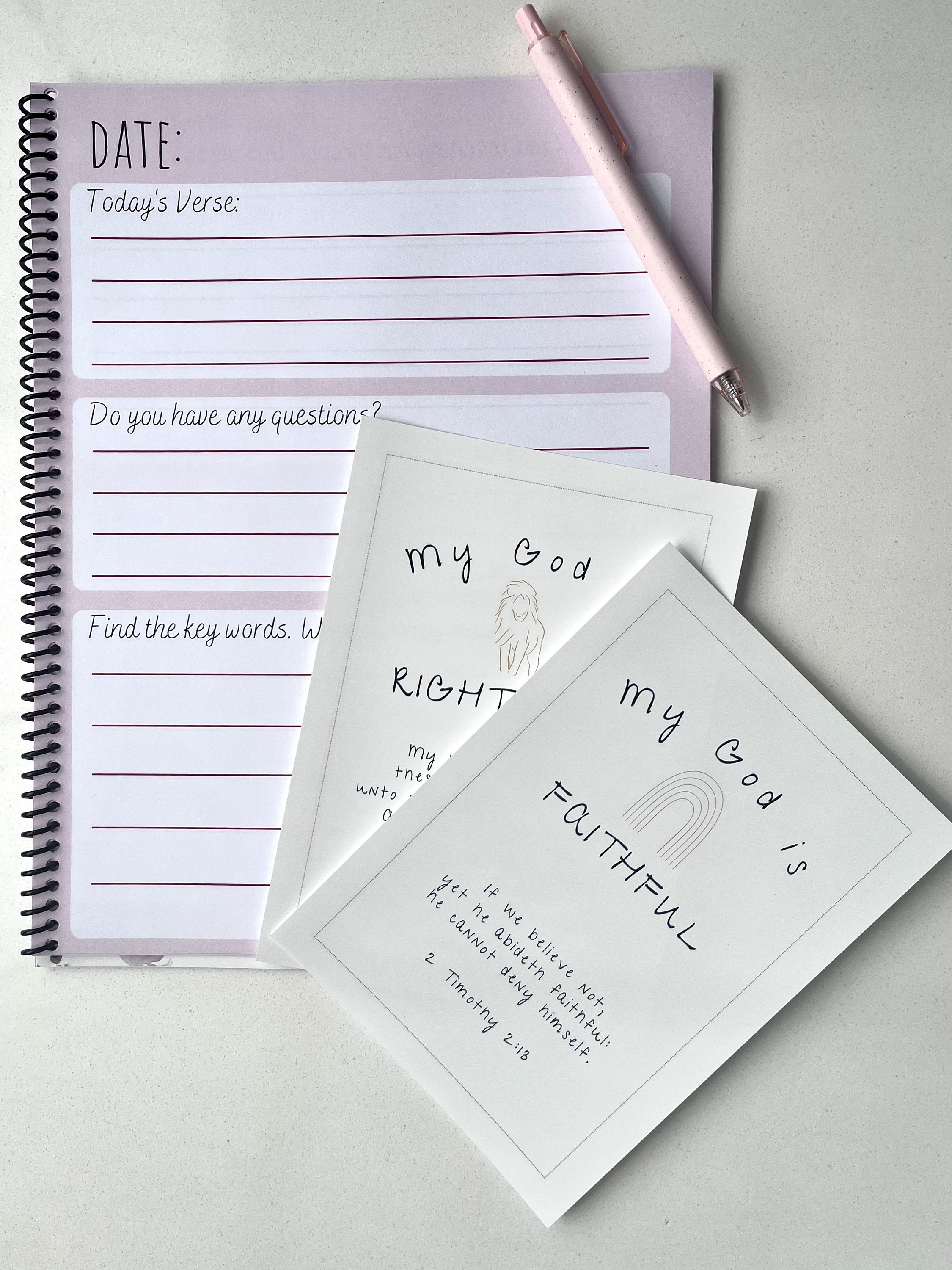 Who is God Kids' Study Cards - Etsy