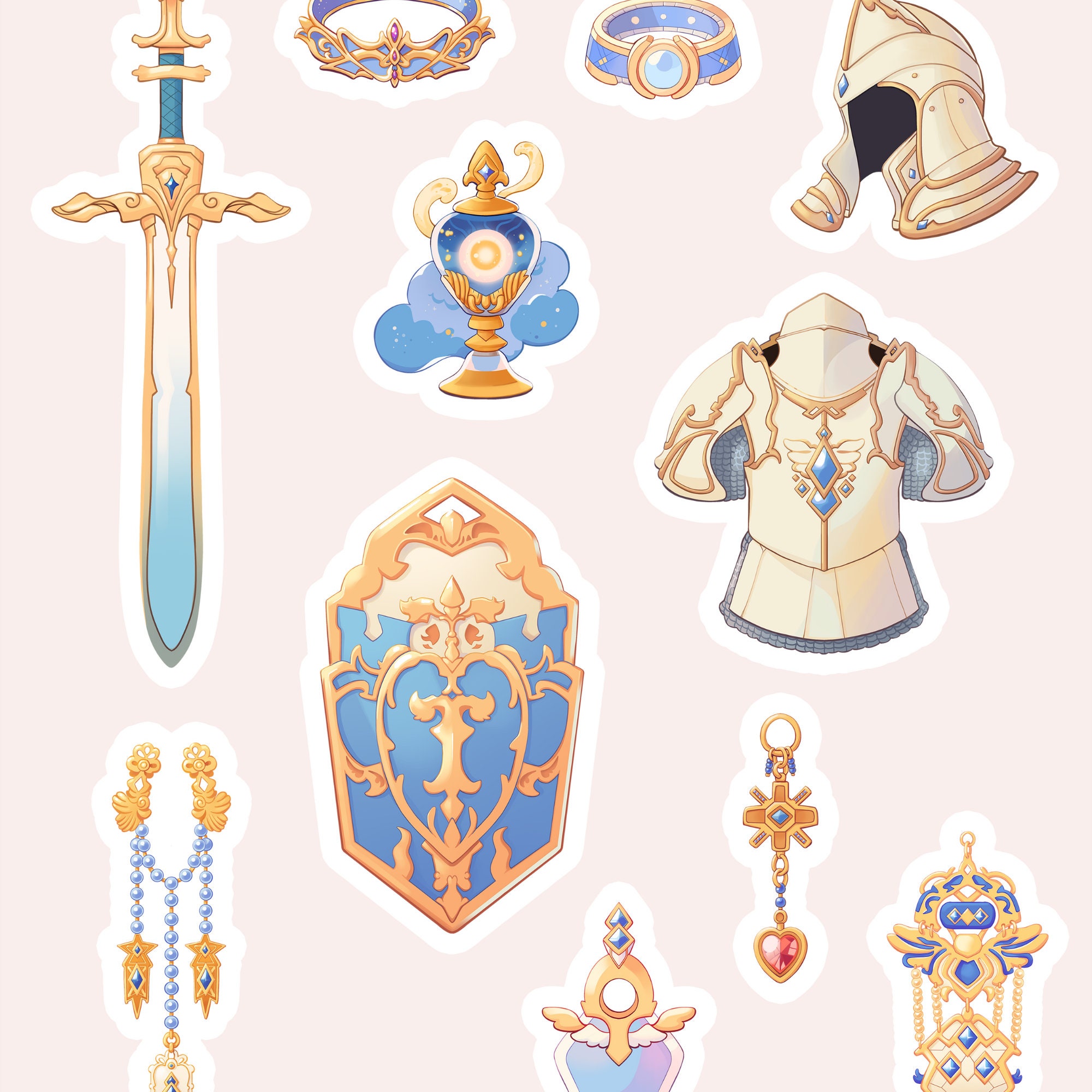Dnd Paladin's Pack Sticker Sheet Planner and Journal - Etsy
