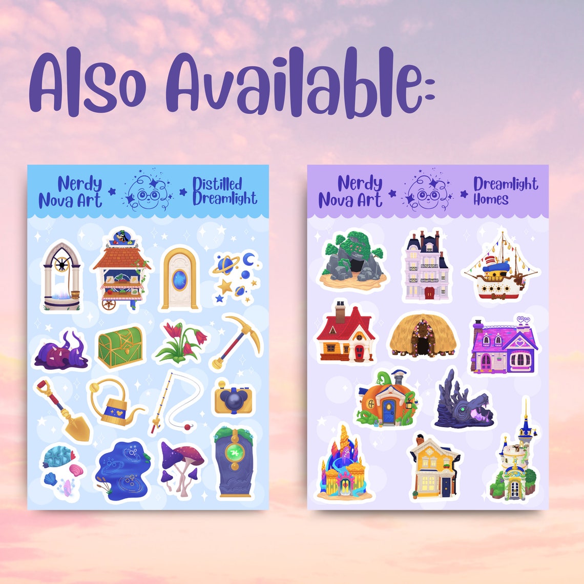 Dreamlight Homes Sticker Sheet V2 Planner and Bullet Journal - Etsy