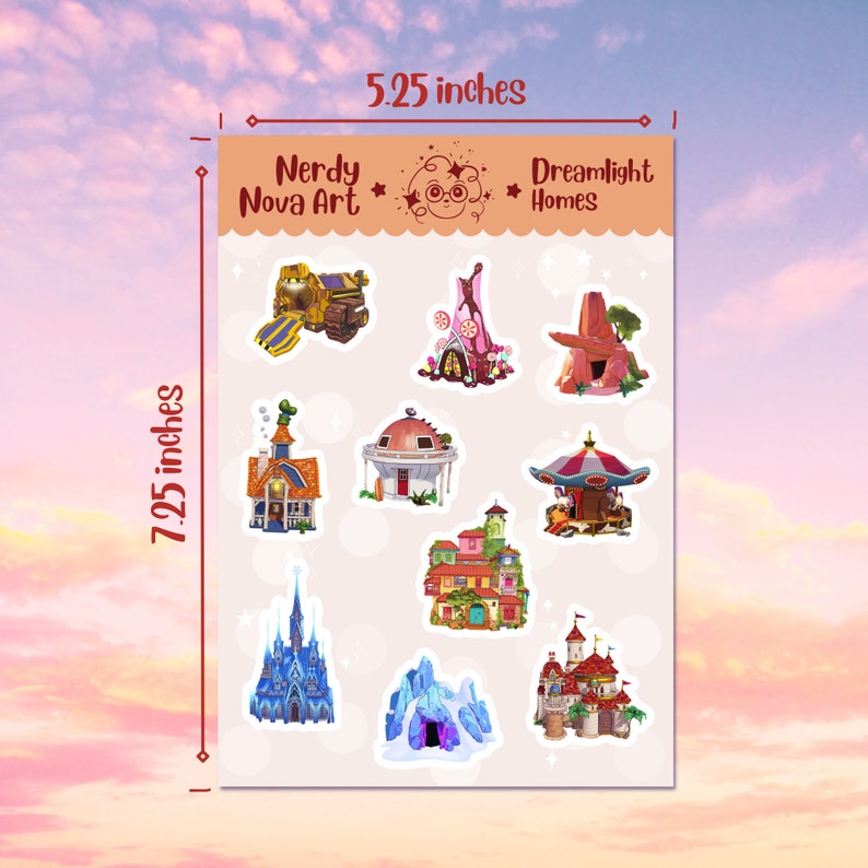 Dreamlight Homes Sticker Sheet V2 Planner and Bullet Journal - Etsy