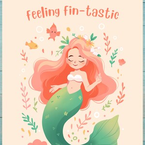 Mythological Affirmations - Mermaid: Nerdy, Cute, and Motivational Art ...