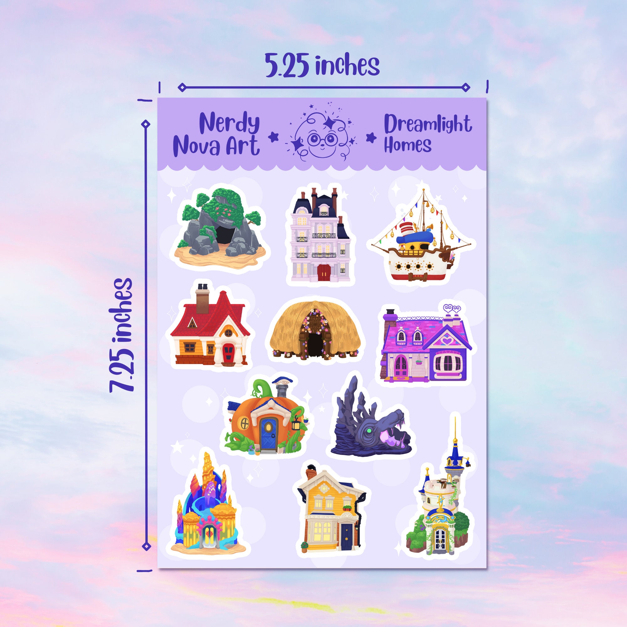 Dreamlight Homes Sticker Sheet V1 Planner and Bullet Journal Stickers ...