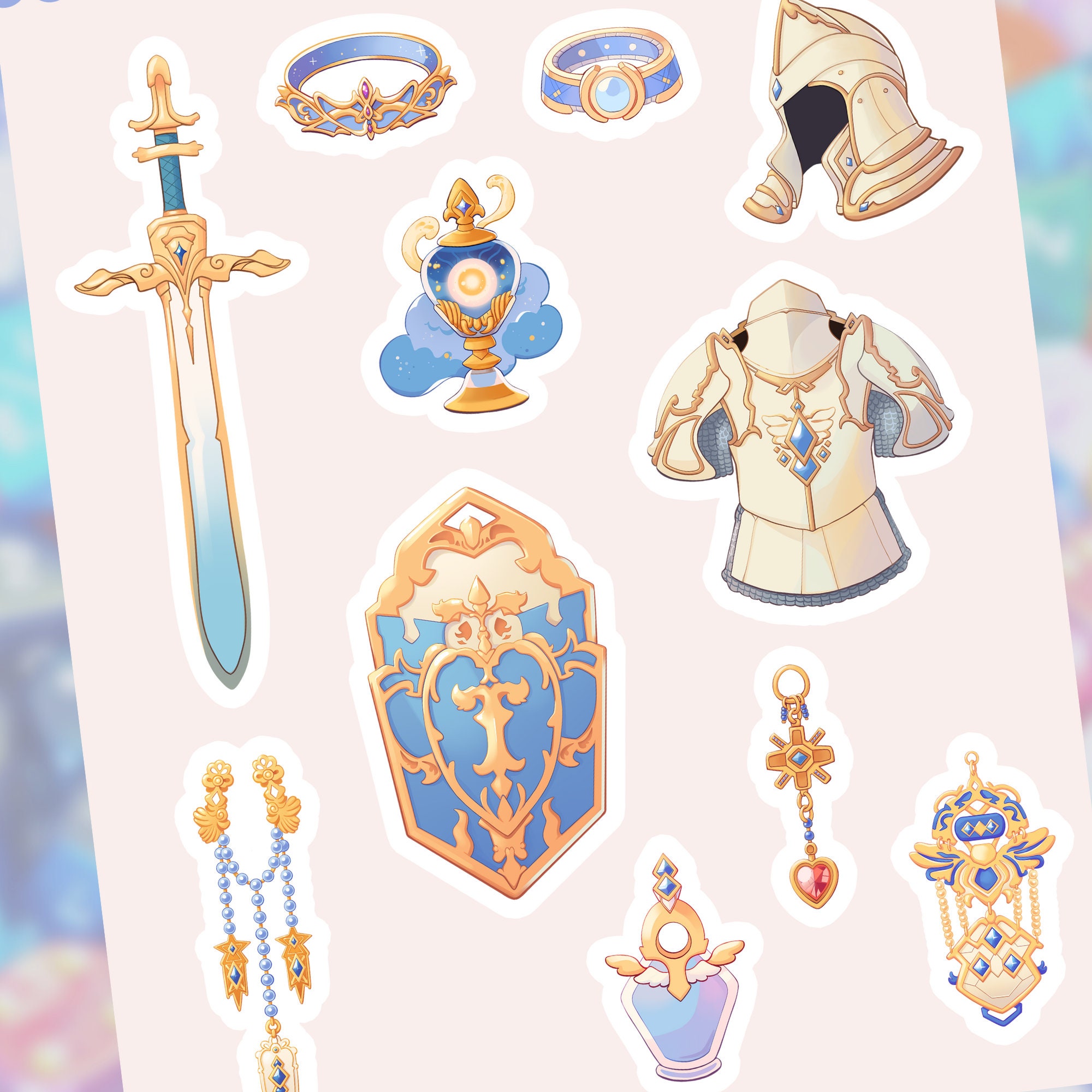 Dnd Paladin's Pack Sticker Sheet Planner and Journal - Etsy