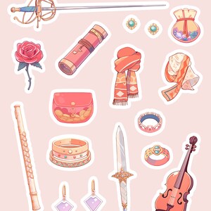 Dnd Bard's Pack Sticker Sheet - Planner and Journal Stickers Inspired ...