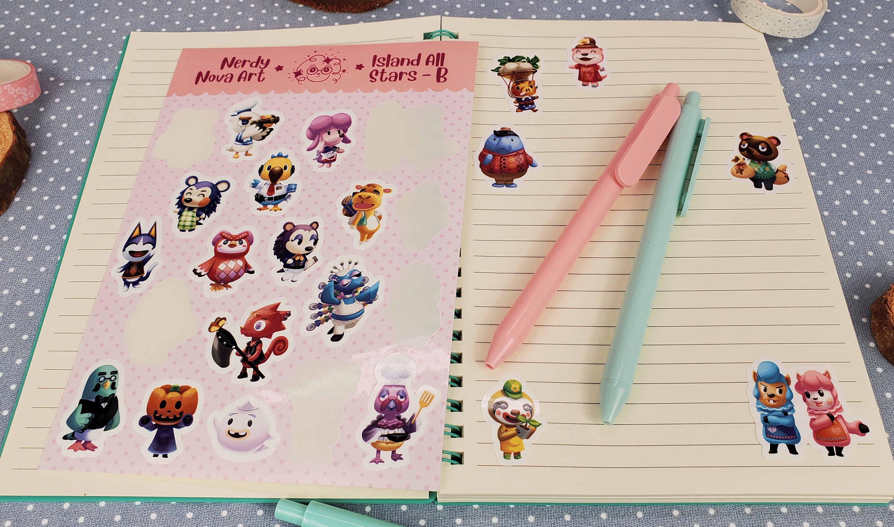 Island All-stars (B) Sticker Sheet | Cute Video Game Stickers | Kawaii ...