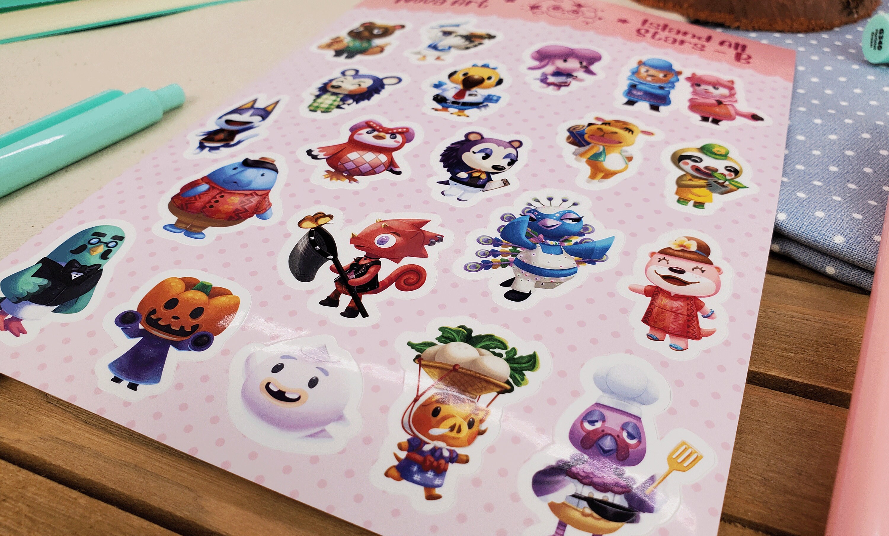 Island All-stars (B) Sticker Sheet | Cute Video Game Stickers | Kawaii ...