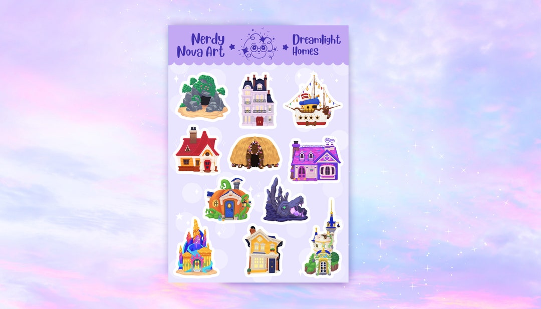 Dreamlight Homes Sticker Sheet V1 - Planner and Bullet Journal Stickers ...
