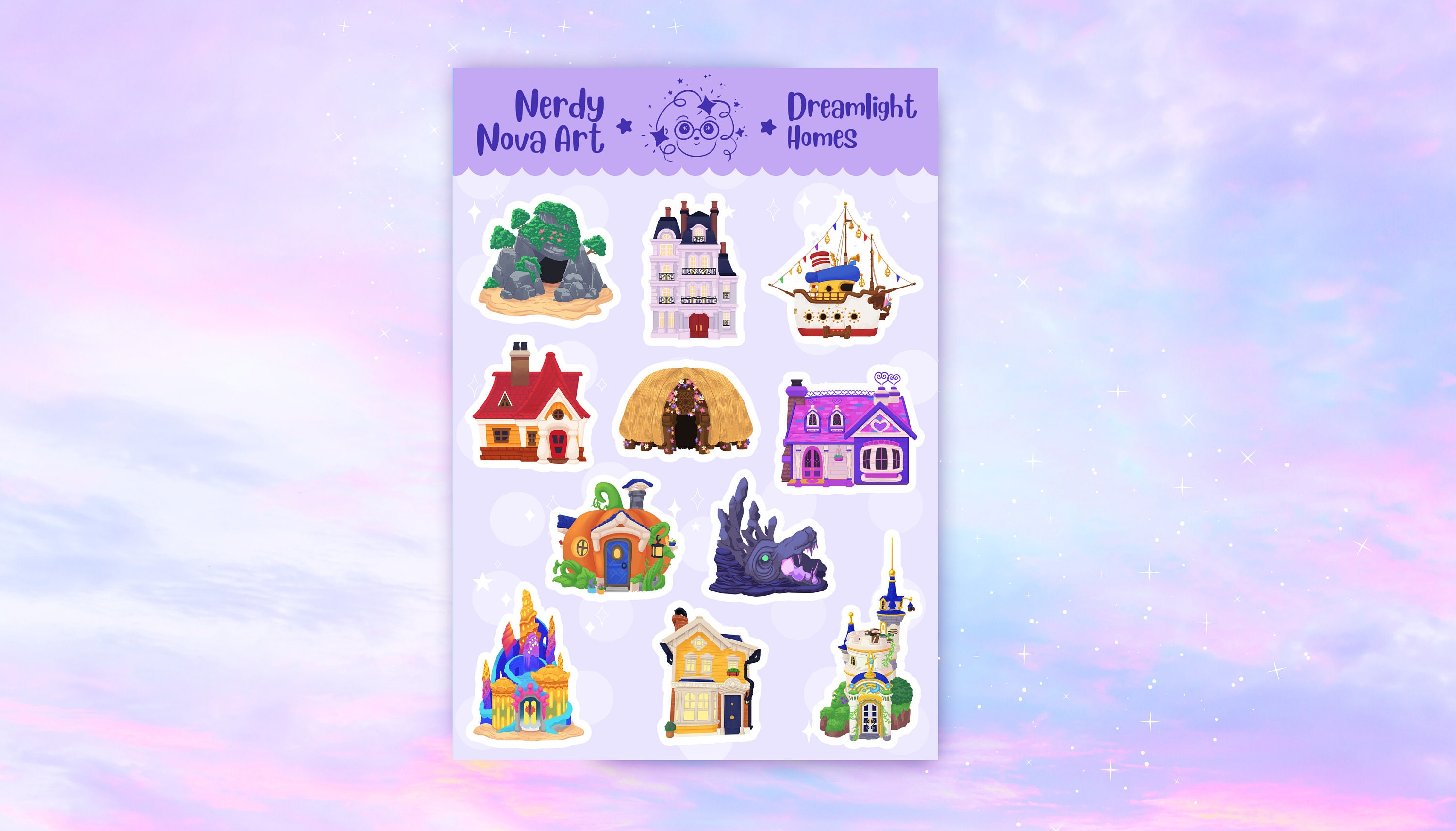 Dreamlight Homes Sticker Sheet V1 Planner and Bullet Journal Stickers ...
