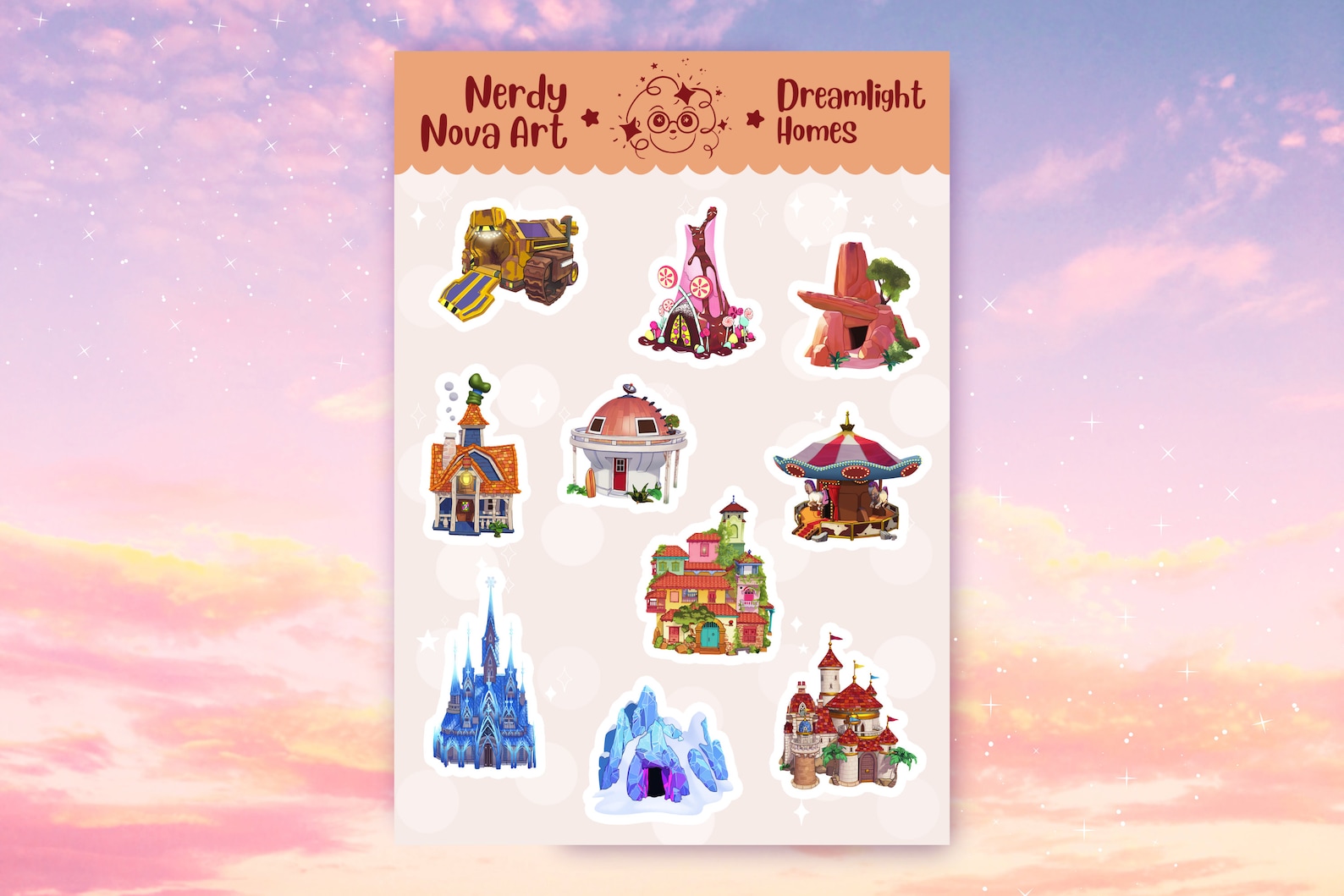 Dreamlight Homes Sticker Sheet V2 Planner and Bullet Journal - Etsy