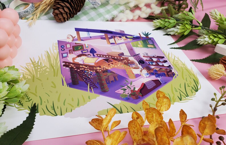 Gamecube Cottage Art Print Cute Video Game Wall Art Kawaii - Etsy
