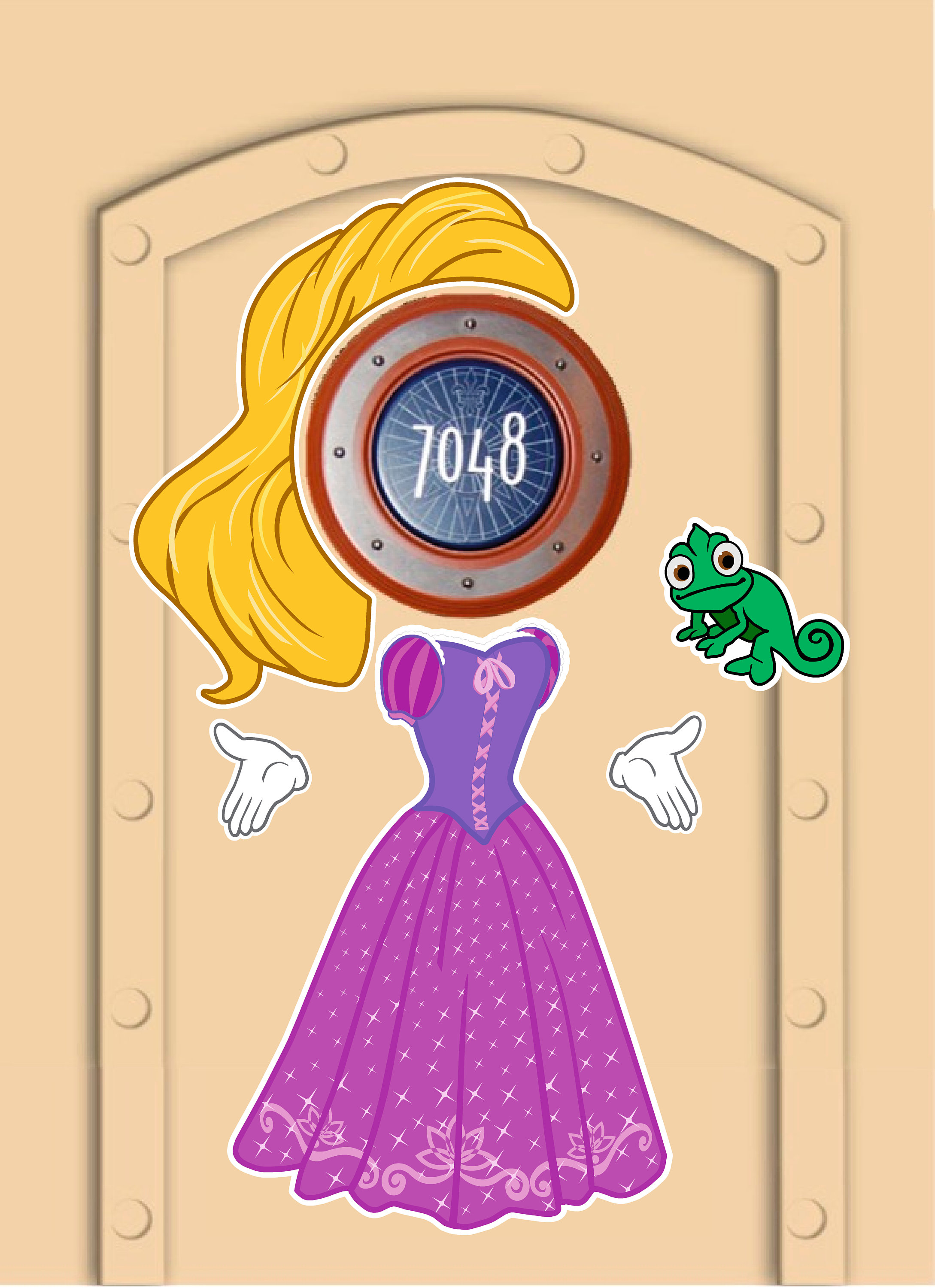 Disney Cruise Door Magnets Rapunzel From Tangled Disney - Etsy