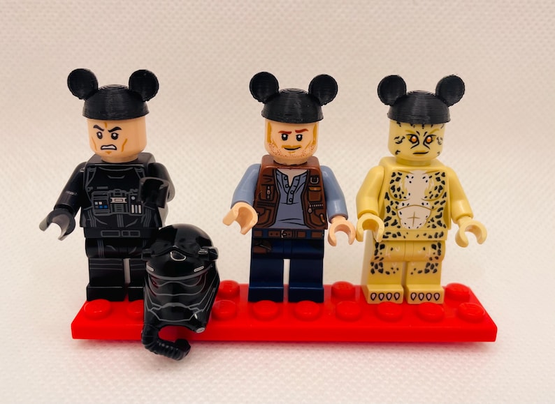 Mickey Mouse Ear Hat for Lego® Minifigs - Custom 3d Printed for Mini ...